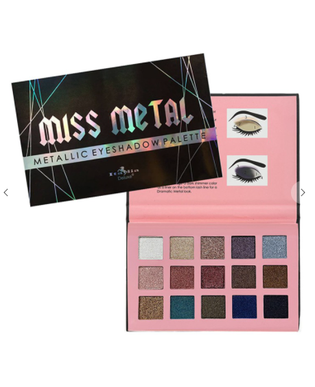 Italia Deluxe Miss Metal Metallic Shadow Palette | feelingchicboutique